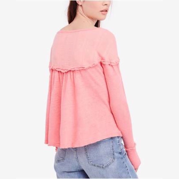 Free People | Tops | We The Free New Down Under Henley Button Frayed ...